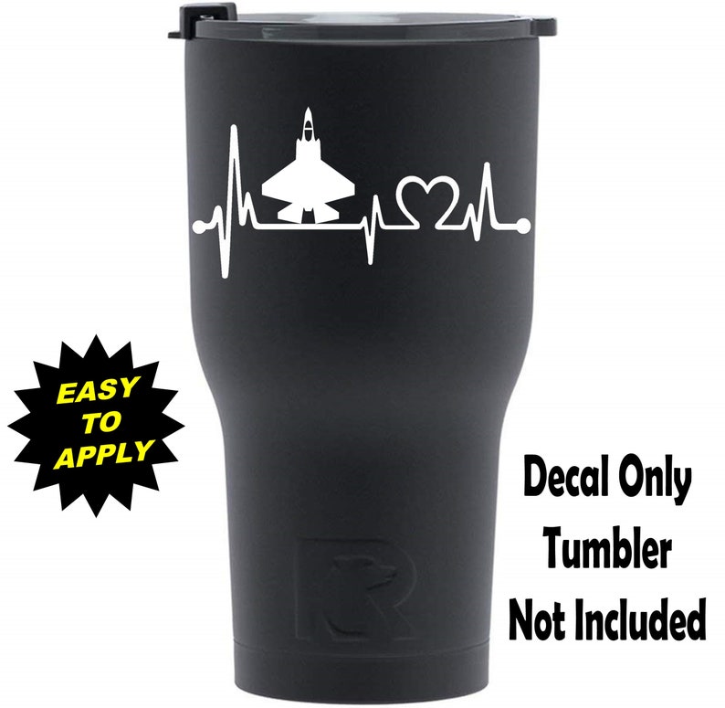 F-35 Fighter Jet Heartbeat Decal Sticker for Car Window - Etsy