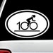 Bicycling Cycling 100 Mile Bike Race Decal Sticker Oval - Etsy