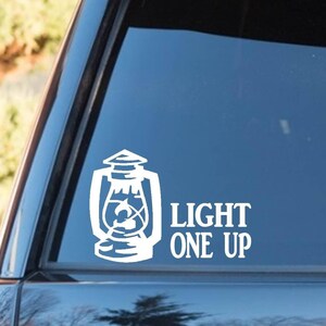 Light One up Lantern Decal Sticker for Car Window J1088 - Etsy