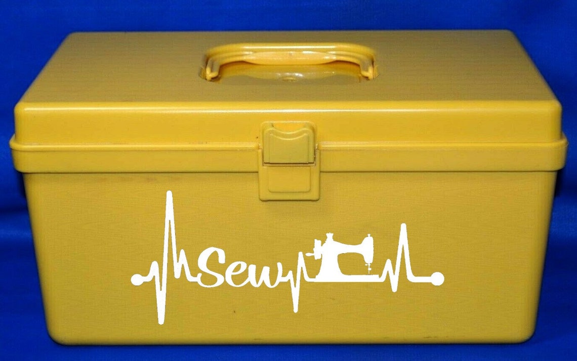 Sewing Machine Heartbeat Lifeline Decal Sticker for Car Window | Etsy