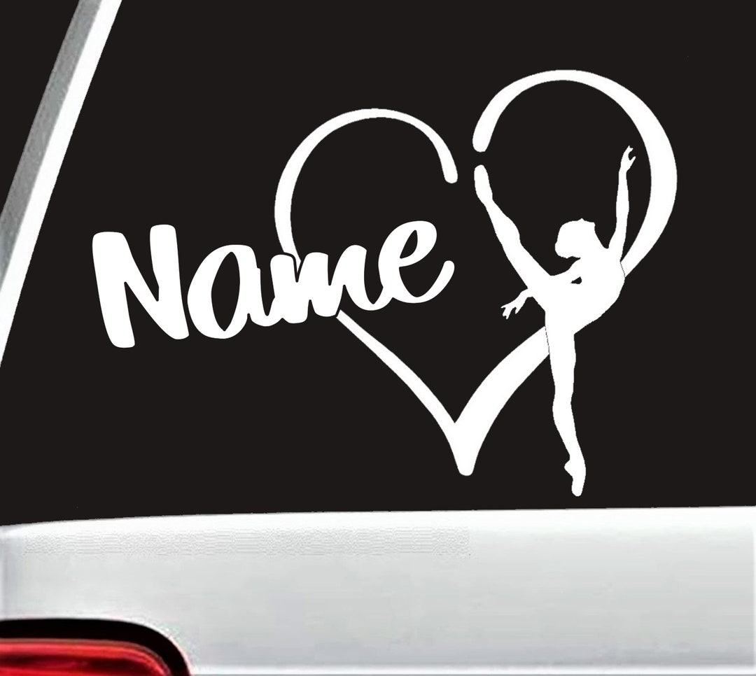 Personalized Ballerina Decal Sticker | Ballerina Dance Decal | Love to ...