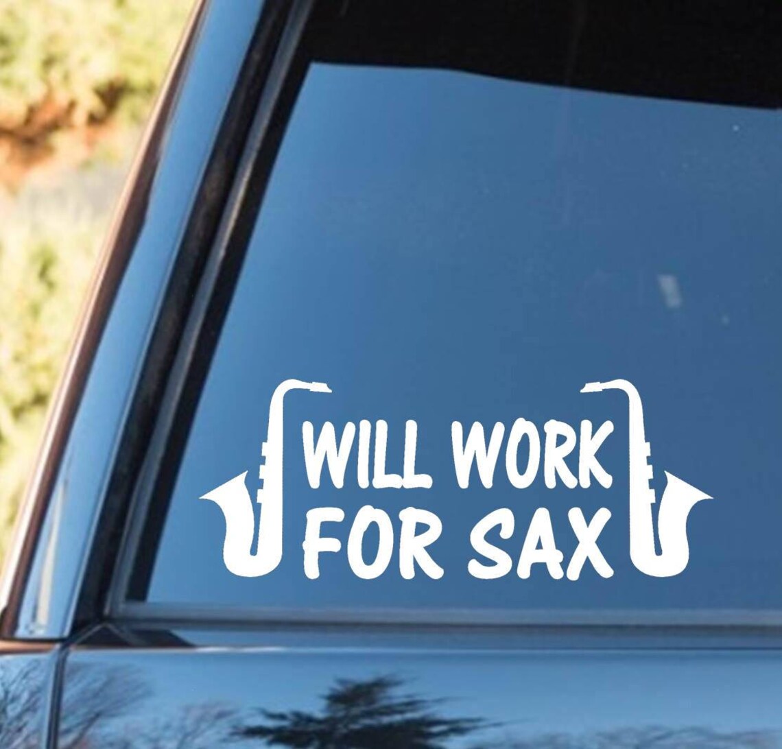Sax Saxophone Decal for Car Funny Marching Band Sticker | Etsy