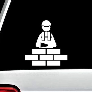 Bricklayer Masonry Trowel Decal Sticker - Etsy