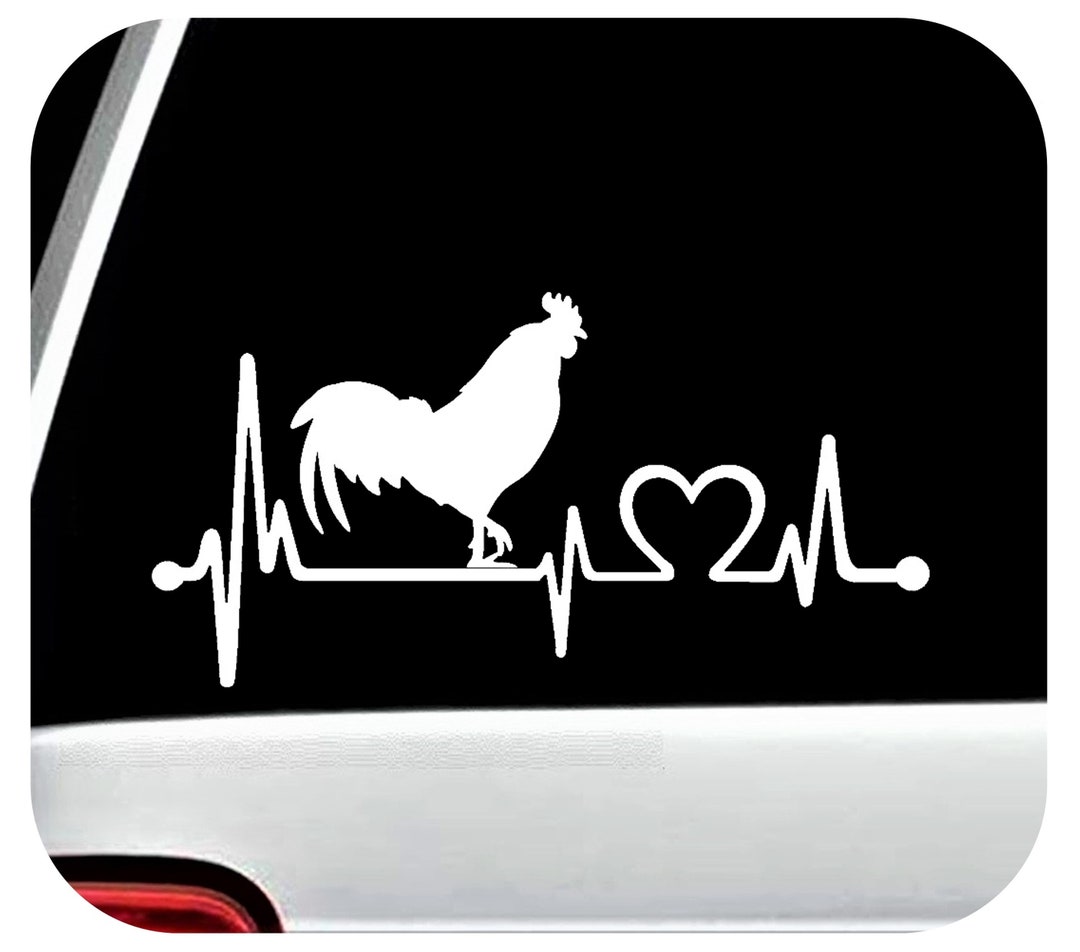 Love My Rooster Sticker | Vinyl Decal | Rooster Decals | Tumbler Decal ...