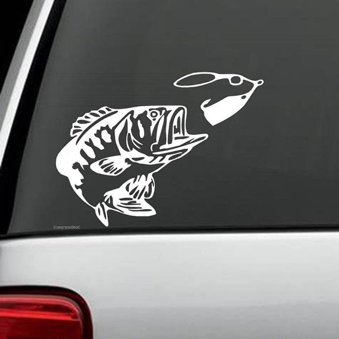 Bass Fishing Decal Sticker for Car Window Fishing Decal - Etsy