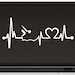 Diving Swimming Swimmer Heartbeat Lifeline Decal Sticker | Water Sports ...