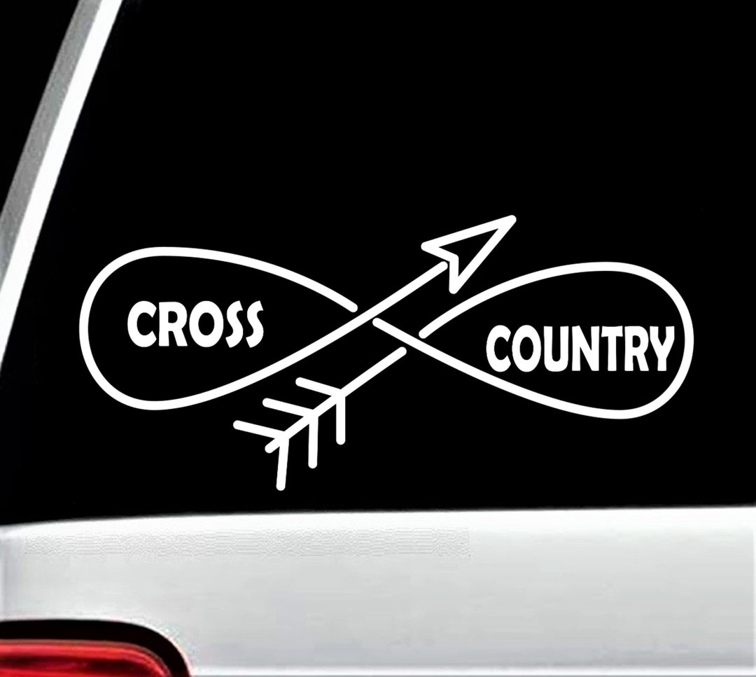 Cross Country Infinity Arrow Decal for Car | Track and Field Sticker ...