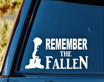 Fallen Soldier Decal - Etsy