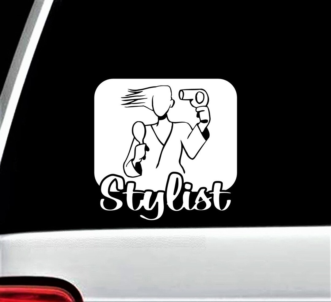 Hair Stylist Decal for Car Window | Stylist Decal Sticker | Salon Decal ...