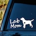 Lab Mom Decal for Car Window | Labrador Retriever Decal Sticker | L1012 ...