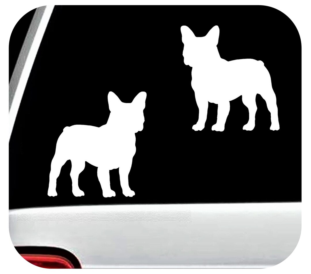 Frenchie French Bulldog Decal Sticker Set for Car Window - Etsy