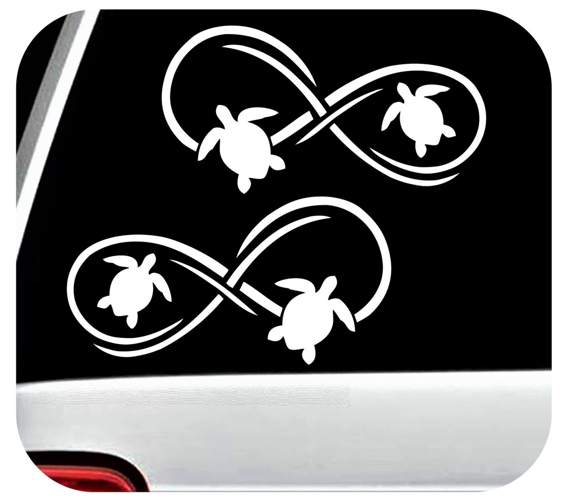 2-count Sea Turtle Infinity Decal Sticker *j1054a - Etsy