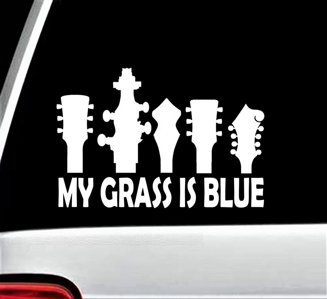 Bluegrass Music Guitar Bass Banjo Mandolin Decal Sticker for Car Window ...