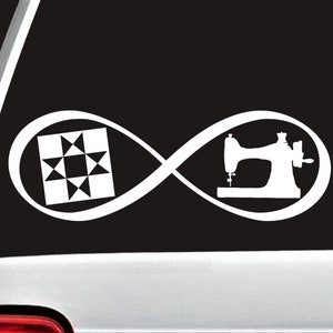 Love to Sew Decal Sticker Set | Sewing Machine Decals for Car Laptop ...