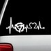 45 RPM Record Spindle Adapter Heartbeat Decal Sticker for Car - Etsy