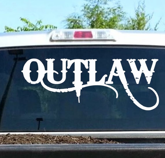 Outlaw Decal Sticker for Truck SUV Van Boat Western Art 26.50 - Etsy