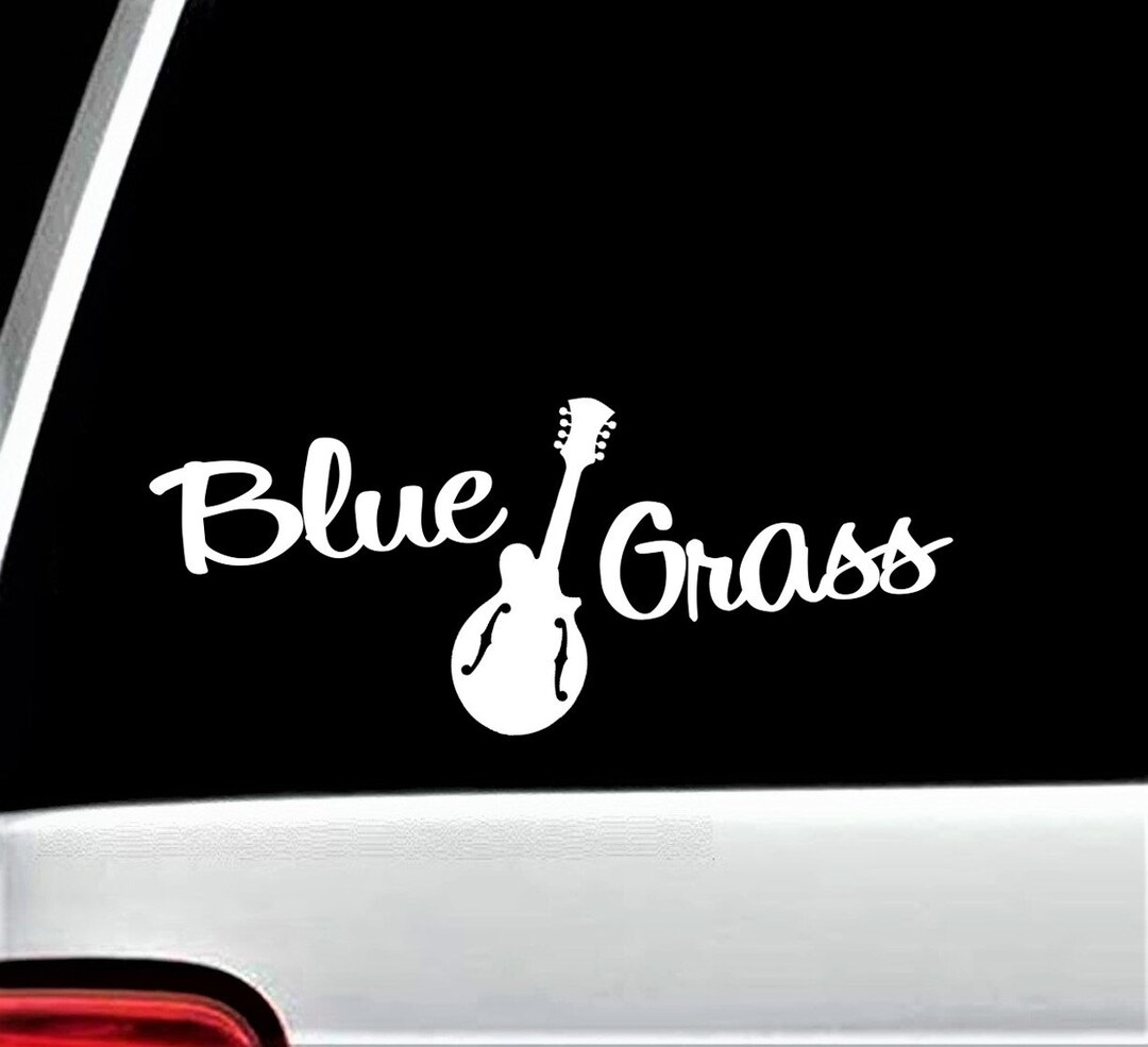 Bluegrass Music Mandolin Decal Sticker for Car Pick and Grin J1019 - Etsy