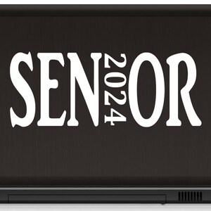 Senior Class of 2024 Decal Sticker for Car Window BG 224A Graduation ...