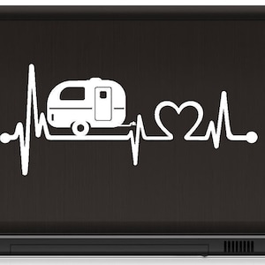 Teardrop Camper Decal | Teardrop Camper Travel Trailer Heartbeat ...