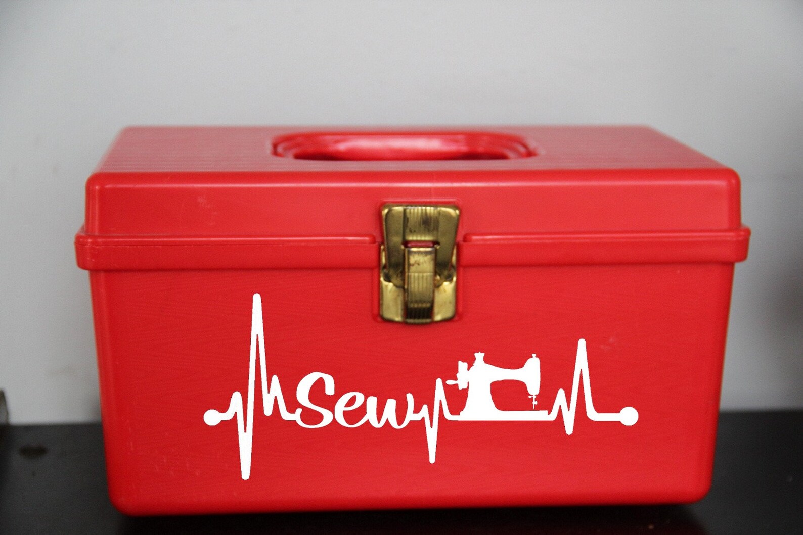 Sewing Machine Heartbeat Lifeline Decal Sticker for Car Window | Etsy