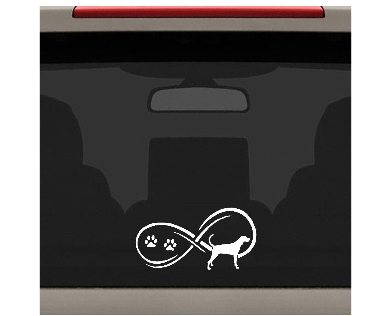Redbone Coonhound Infinity Dog Decal Sticker for Car Window BG | Etsy