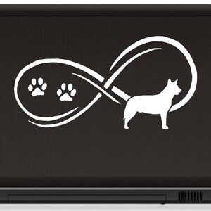Blue Heeler Infinity Dog Decal Sticker for Car Window | C1095 - Etsy