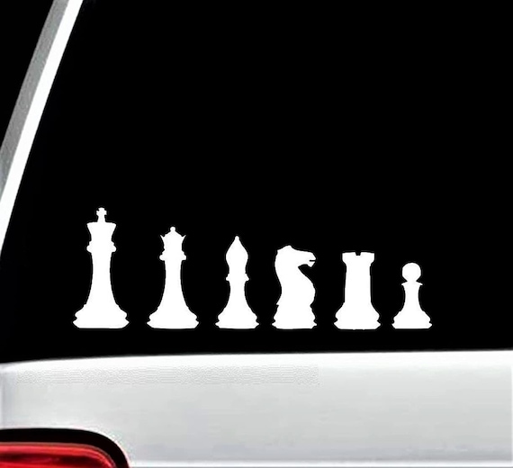 Chess Family Stick Figure Game Sticker Vinyl Decal for Car - Etsy