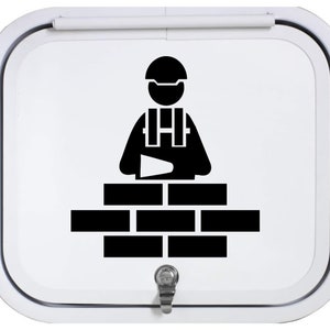 Bricklayer Masonry Trowel Decal Sticker - Etsy