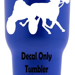 Harness Horse Racing Decal Sticker for Car Window Jockey Sulky Sulkie ...