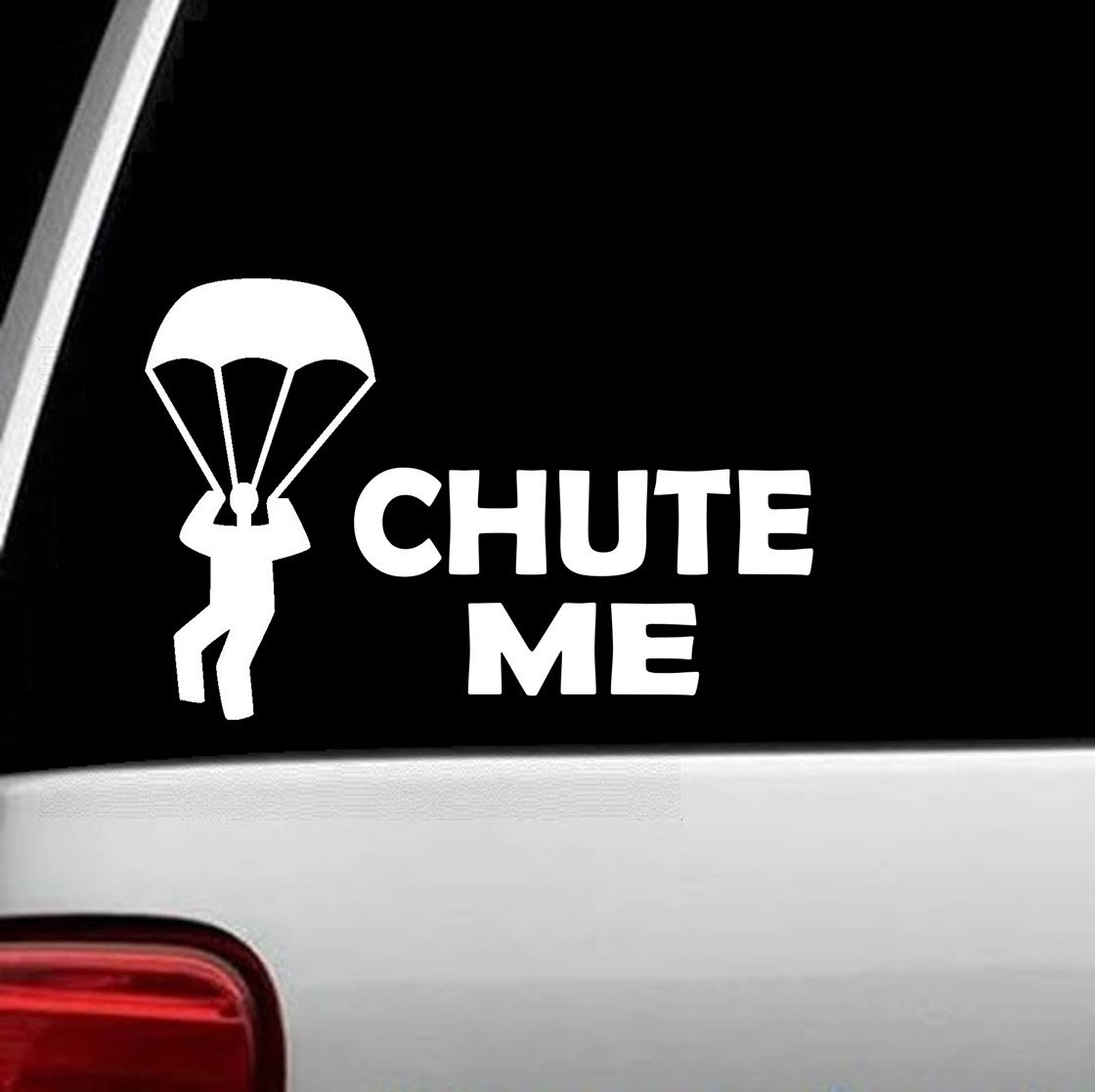 Skydiving Parachute Decal Sticker for Car Window Chute Me | Etsy