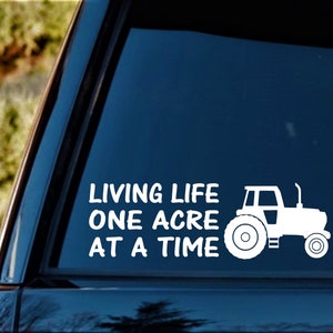 Farm Tractor Decal Sticker for Truck Window | Farming Decal Sticker ...