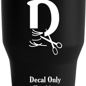 Personalized Letter D Scissors Hair Stylist Hairdresser Hairstylist ...