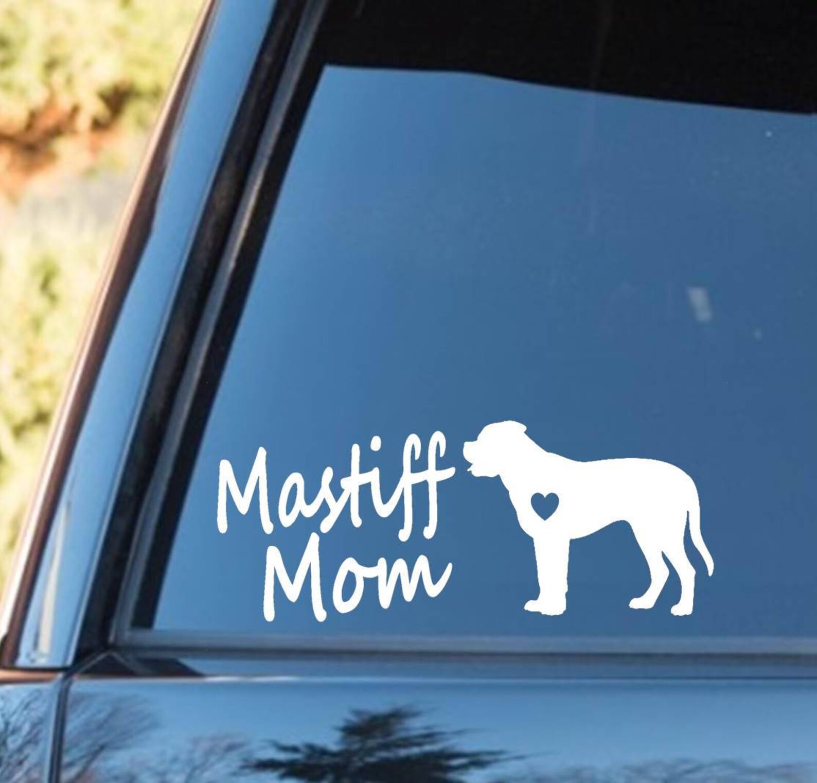 Mastiff Mom Dog Decal Sticker E1053 - Etsy