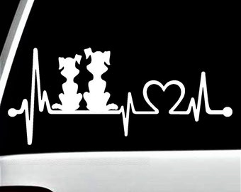 Sea Turtle Heartbeat Lifeline Decal Sticker for Car Window | Etsy