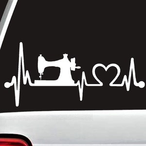 Love to Sew Decal Sticker Set | Sewing Machine Decals for Car Laptop ...