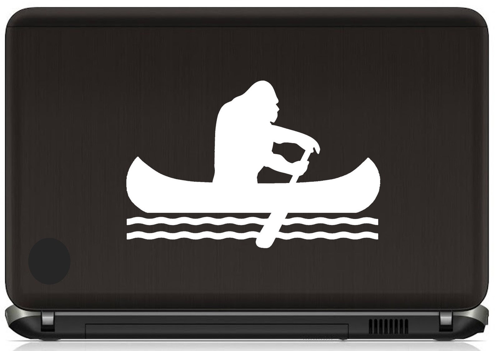 Bigfoot Sasquatch Big Foot Canoe Decal Sticker Camping Hiking Outdoors ...