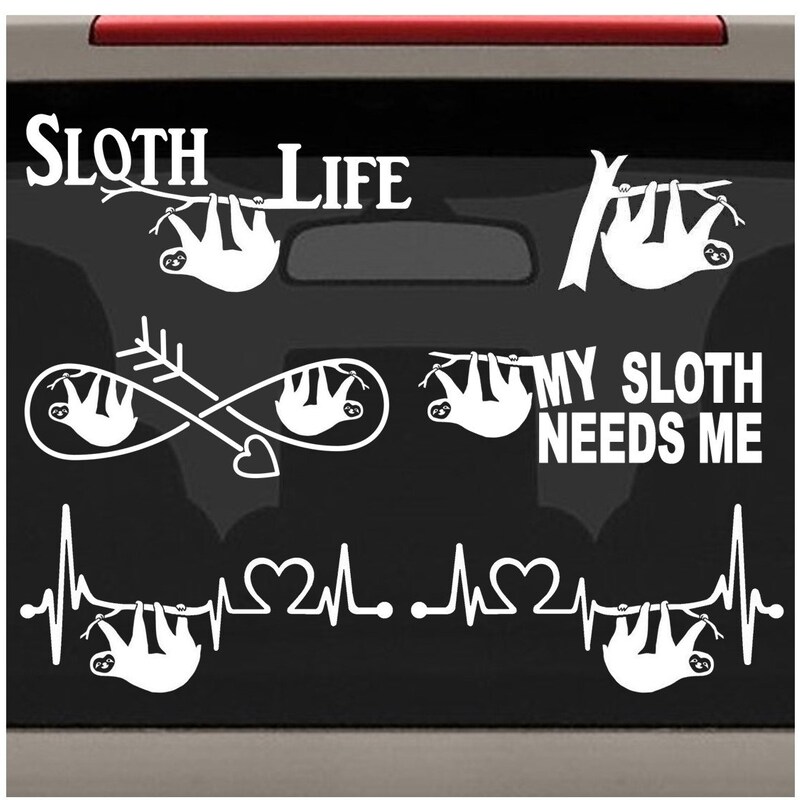 Sloth Decals - Etsy