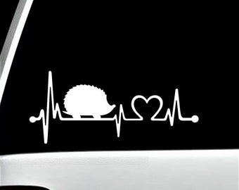 Hedgehog Car Decal | Etsy