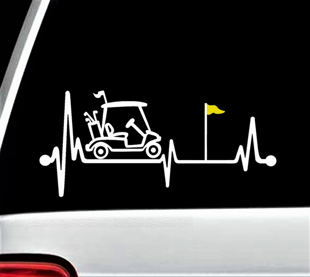 Golf Cart Golfing Decal Sticker for Car Window - Etsy