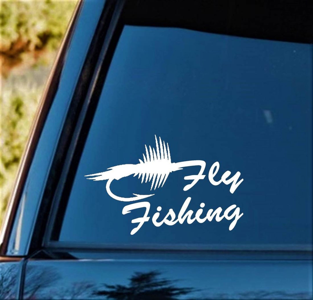 Fly Fishing Decal Sticker F1091 for Car Truck SUV Van Window Wall ...