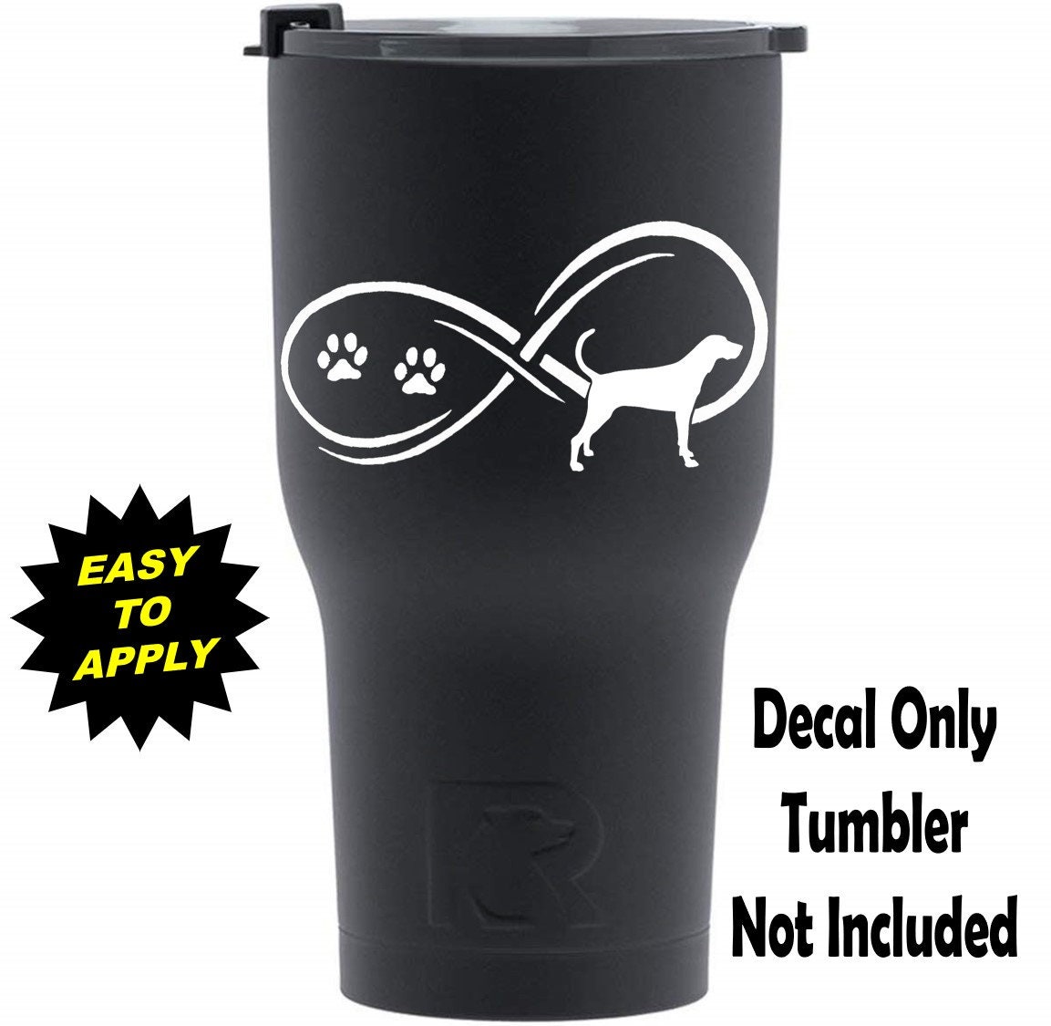 Redbone Coonhound Infinity Dog Decal Sticker for Car Window BG | Etsy