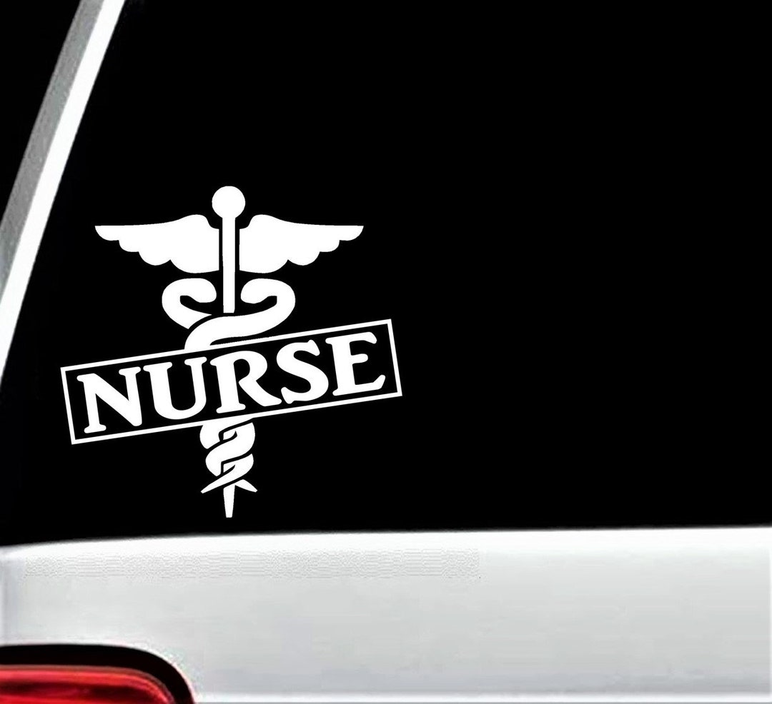 Nurse Caduceus Decal Sticker for Car Window 5 Inch BG 277 - Etsy