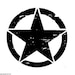 Distressed Star Decal Sticker - Etsy