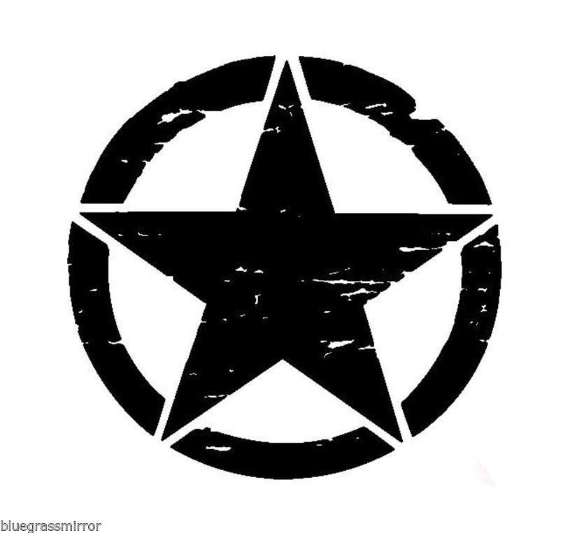 Distressed Star Decal Sticker - Etsy