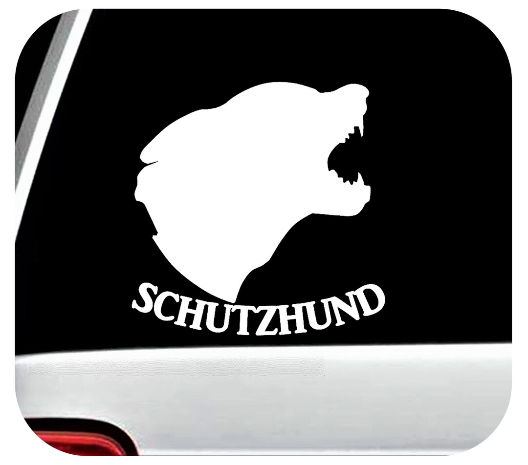 Schutzhund German Shepherd Guard Dog Decal Sticker Car Truck SUV Van K9 ...