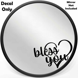 Bless You Vinyl Decal, Bless You Sticker for Mirror | BG 941 - Etsy