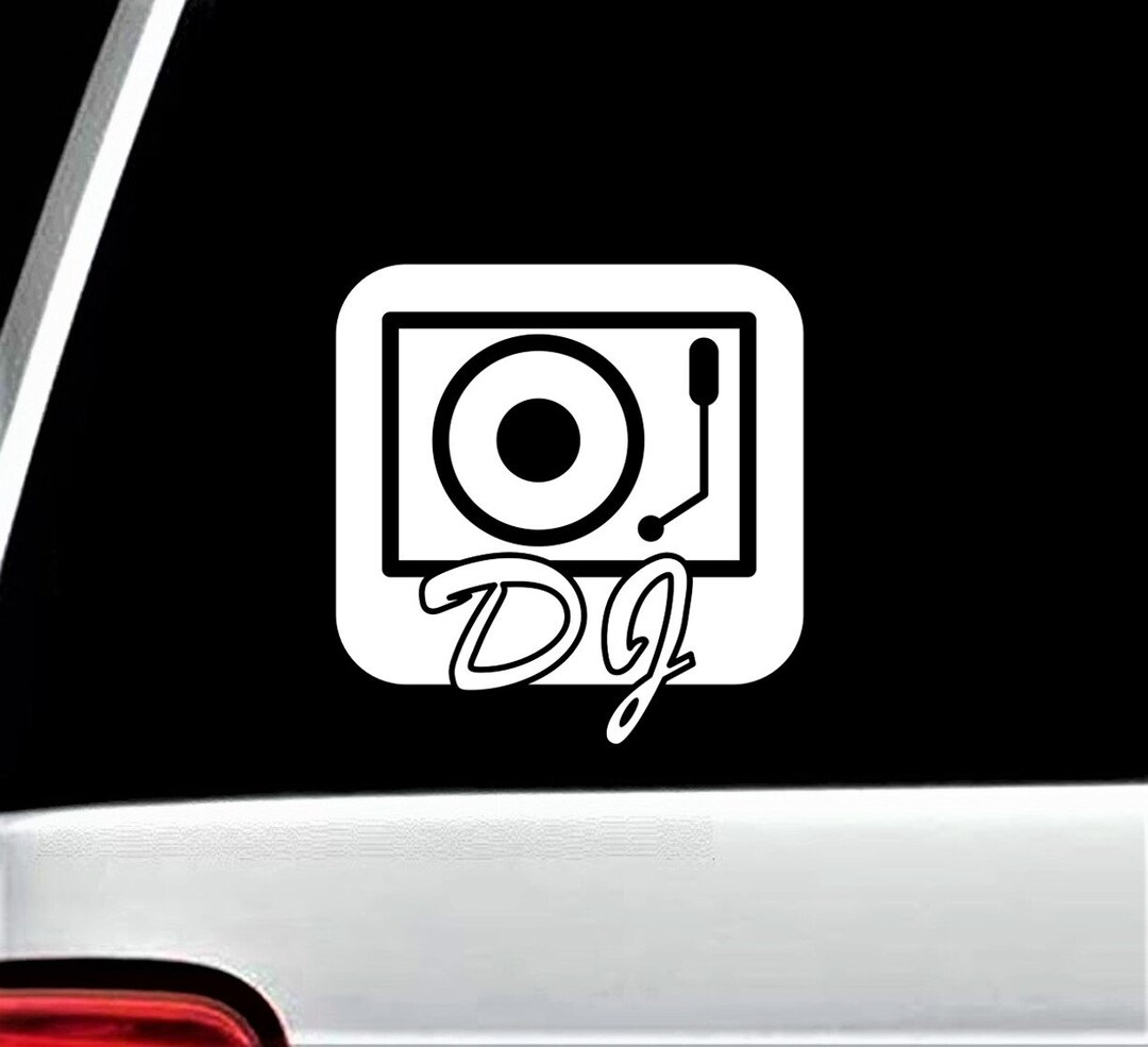 DJ Disc Jockey Decal Sticker for Car Window | BG 360 - Etsy