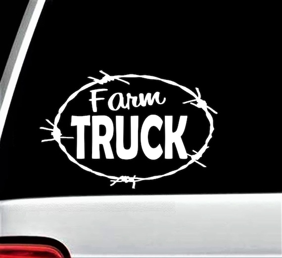 Farm Truck Decal Sticker for Truck Window Barbed Wire Decal | Etsy