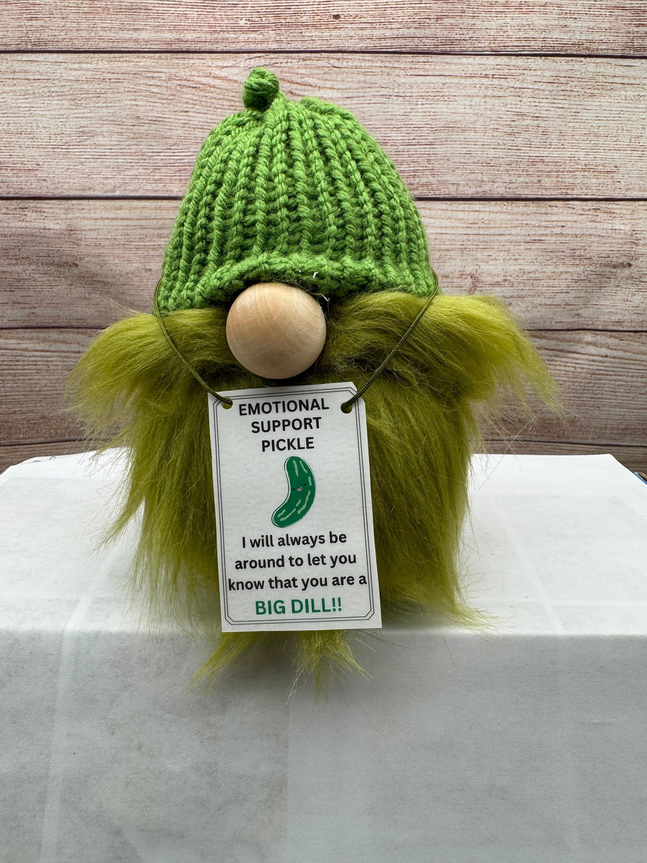 Emotional Support Pickle Gnome - Etsy