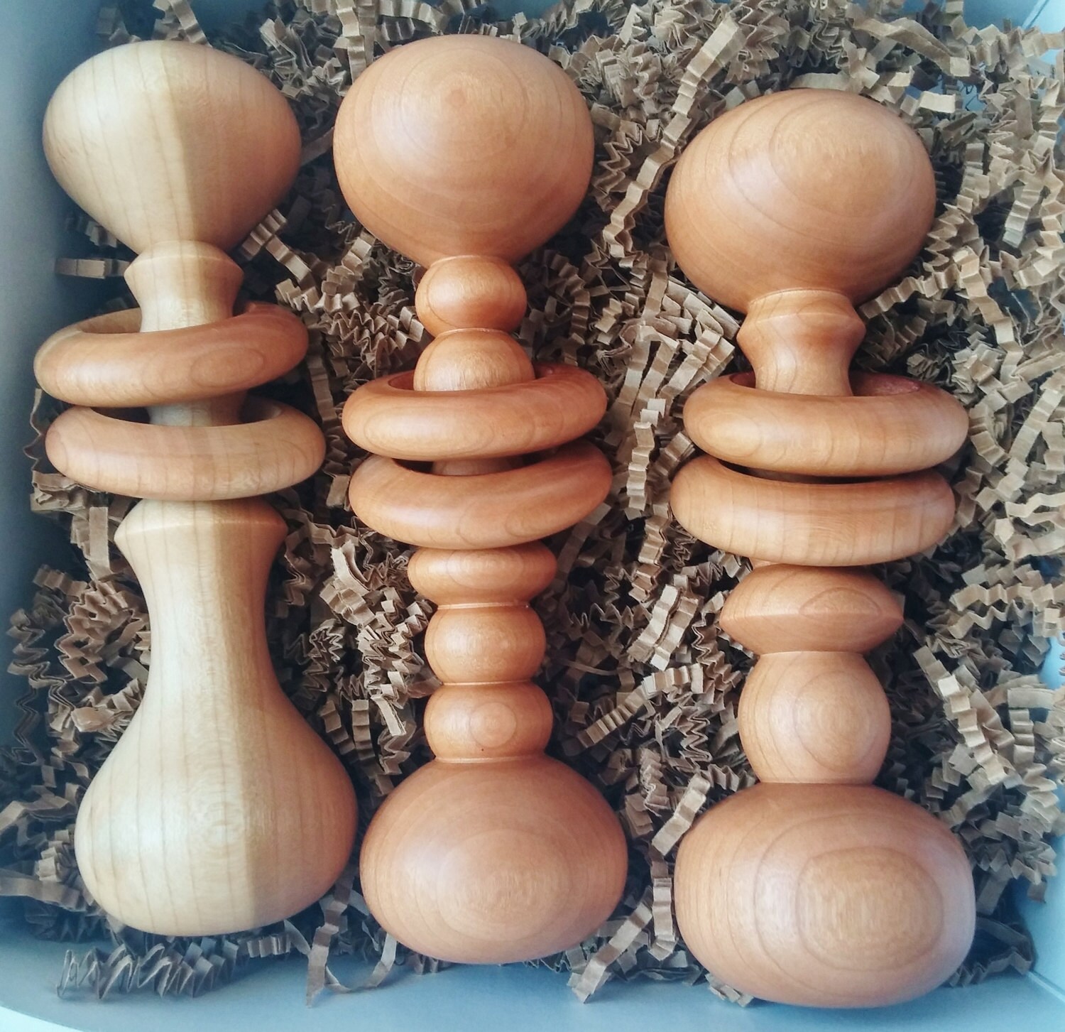 Wood Turned Heirloom Baby Rattle Custom Made at Order | Etsy